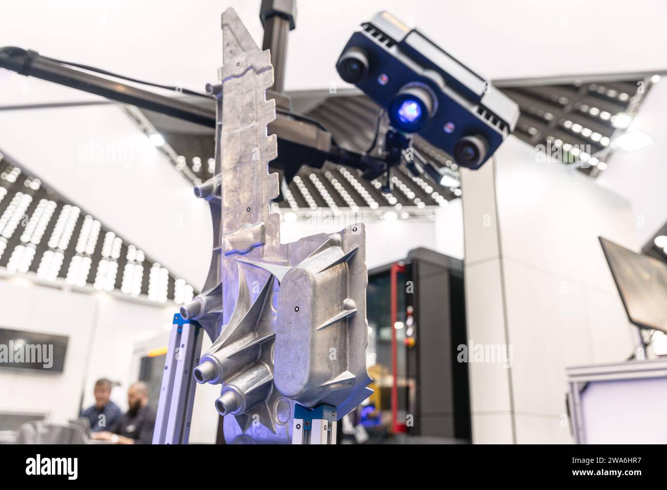 3D quality control and inspection scanning of vehicle part Stock Photo ...