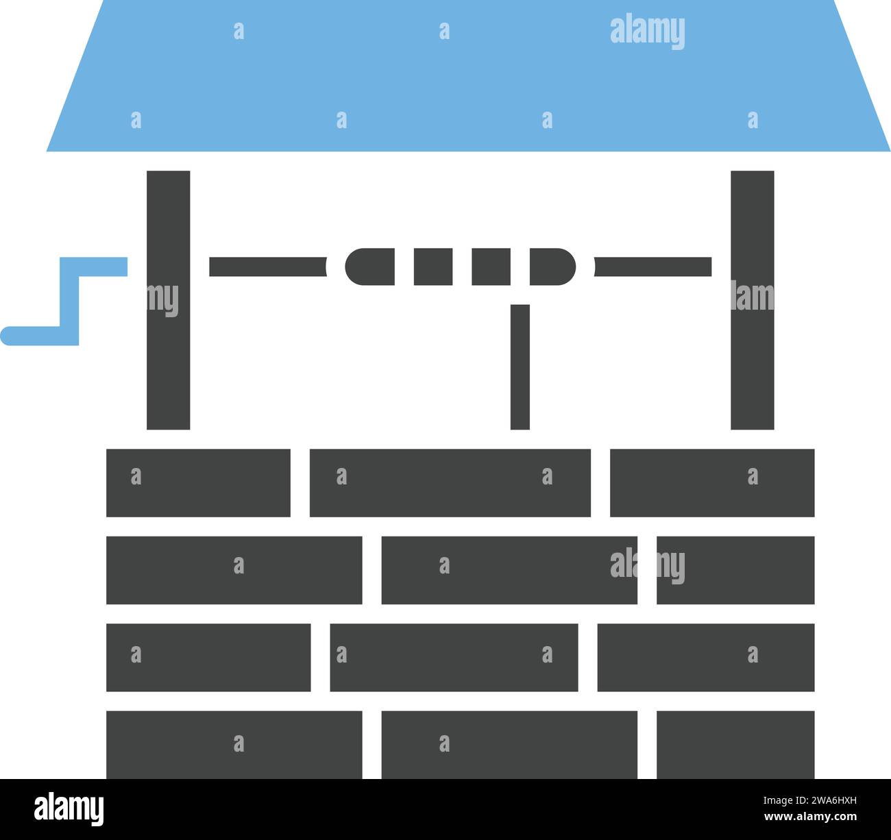Farm well icon outline Cut Out Stock Images & Pictures - Alamy
