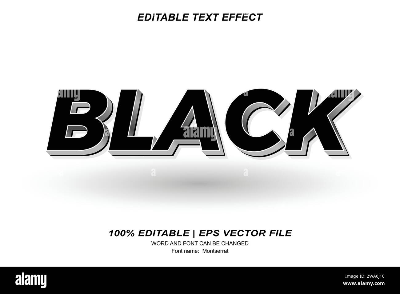 Black 3d bubble font Stock Vector Images - Alamy