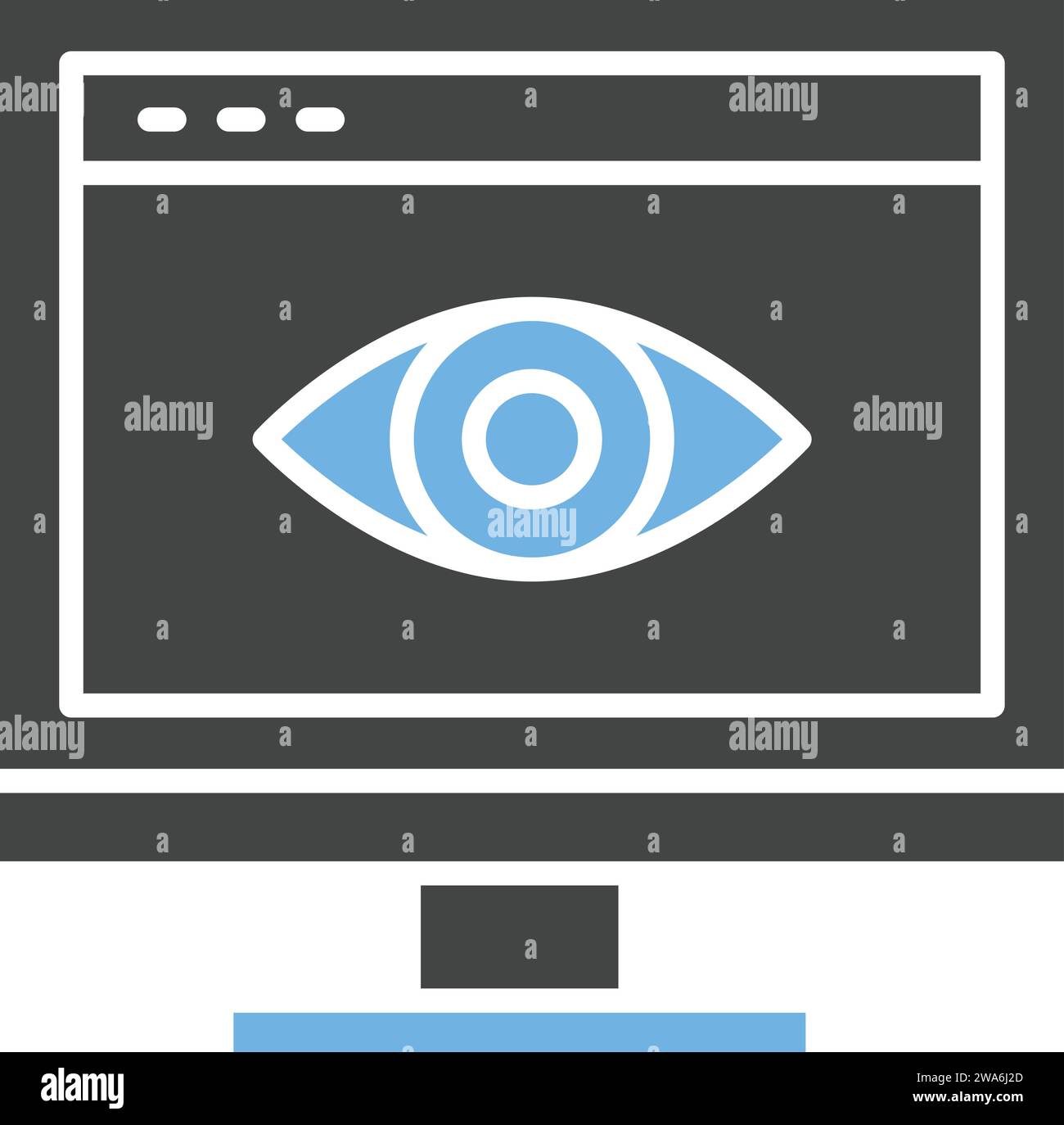 Web Visibility icon vector image Stock Vector Image & Art - Alamy