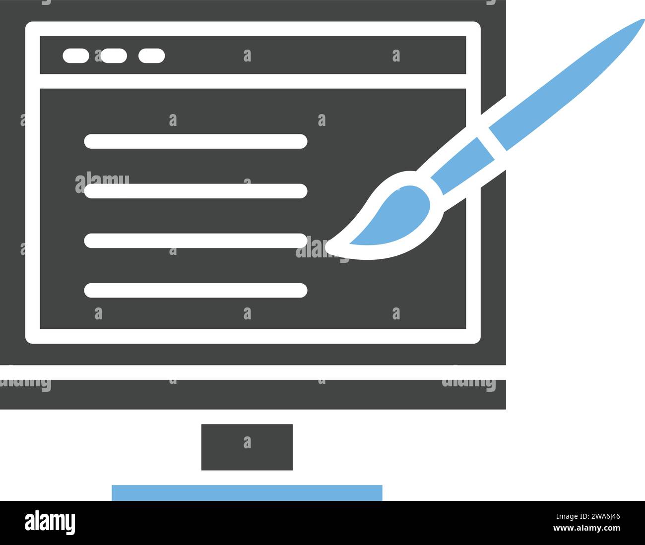 Website Design icon vector image Stock Vector Image & Art - Alamy