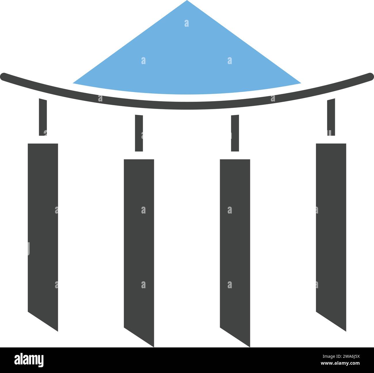 Wind Chime icon vector image Stock Vector Image & Art - Alamy