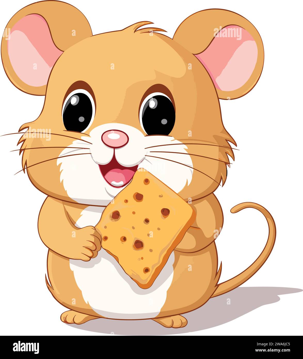 Baby eating cake cute Stock Vector Images - Alamy