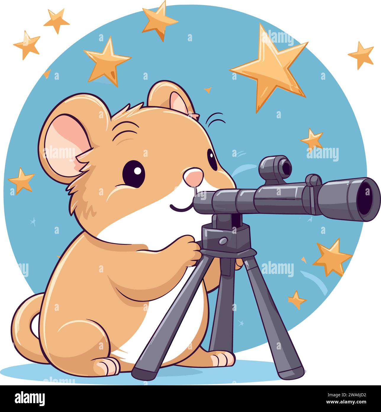People using telescope Stock Vector Images - Alamy
