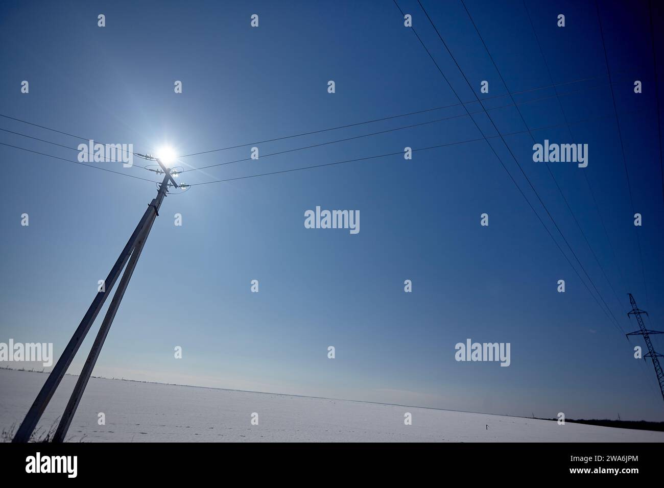 high-voltage power lines, electricity transmission, electricity ...