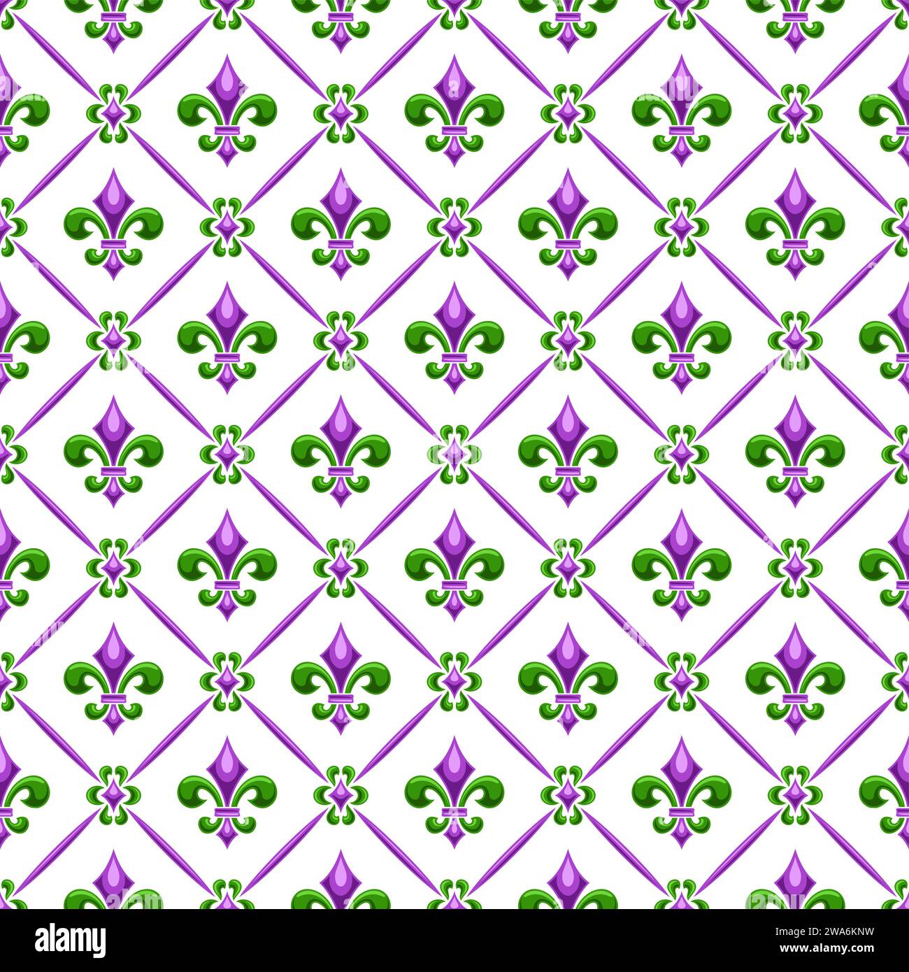 Vector Fleur de Lis Seamless Pattern, repeating background with ...