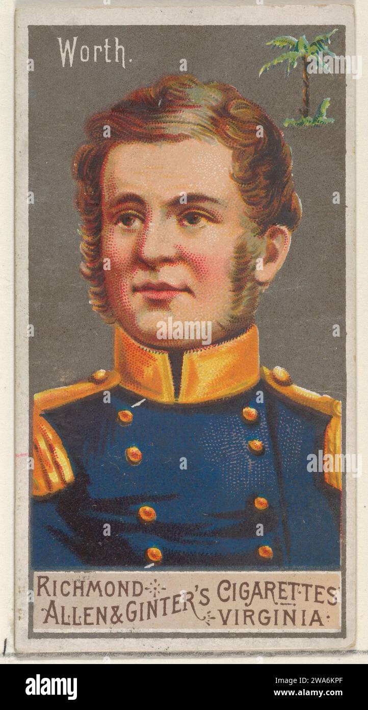 William Jenkins Worth, from the Great Generals series (N15) for Allen ...