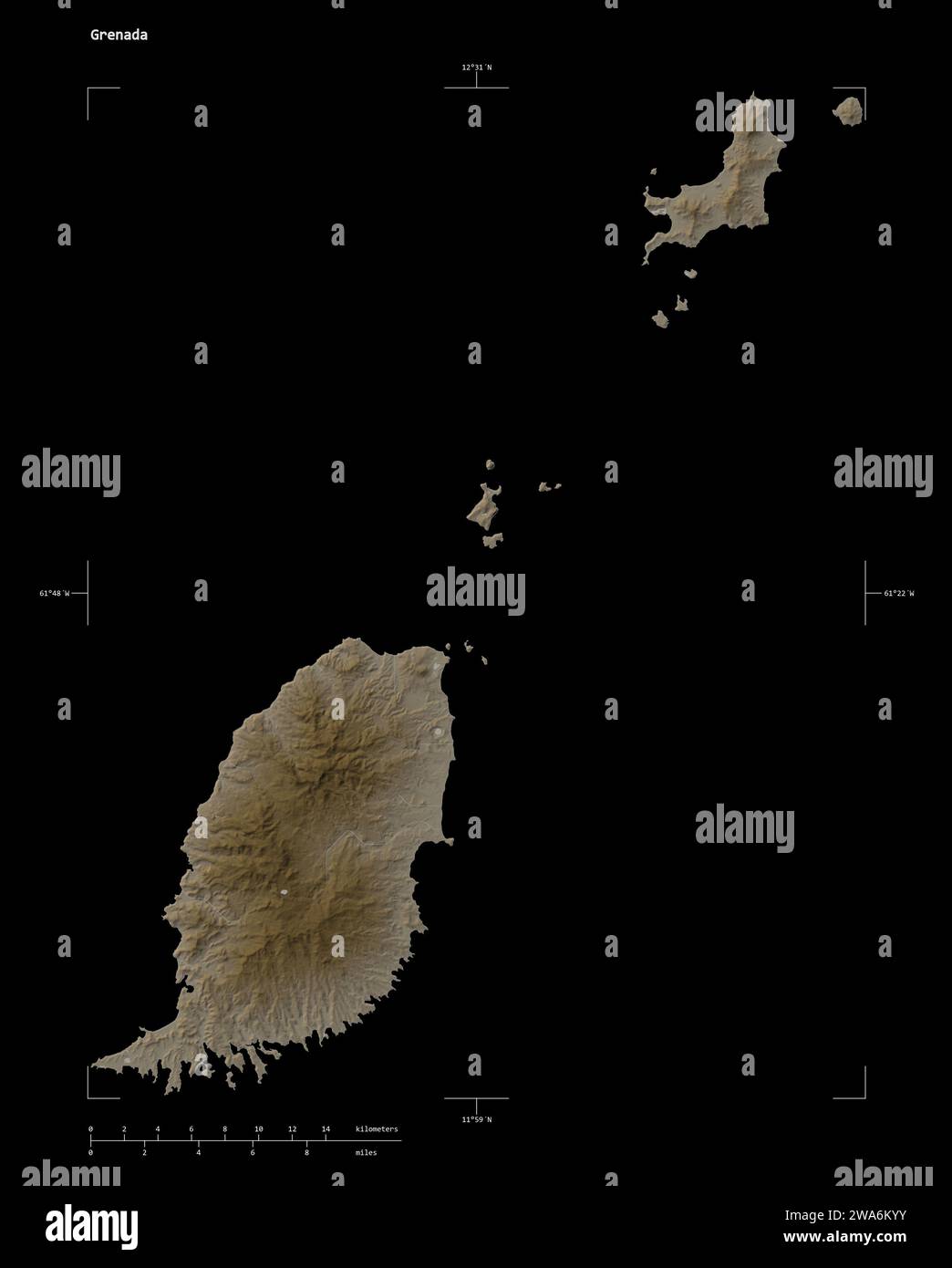 Shape of a elevation map colored in sepia tones with lakes and rivers ...