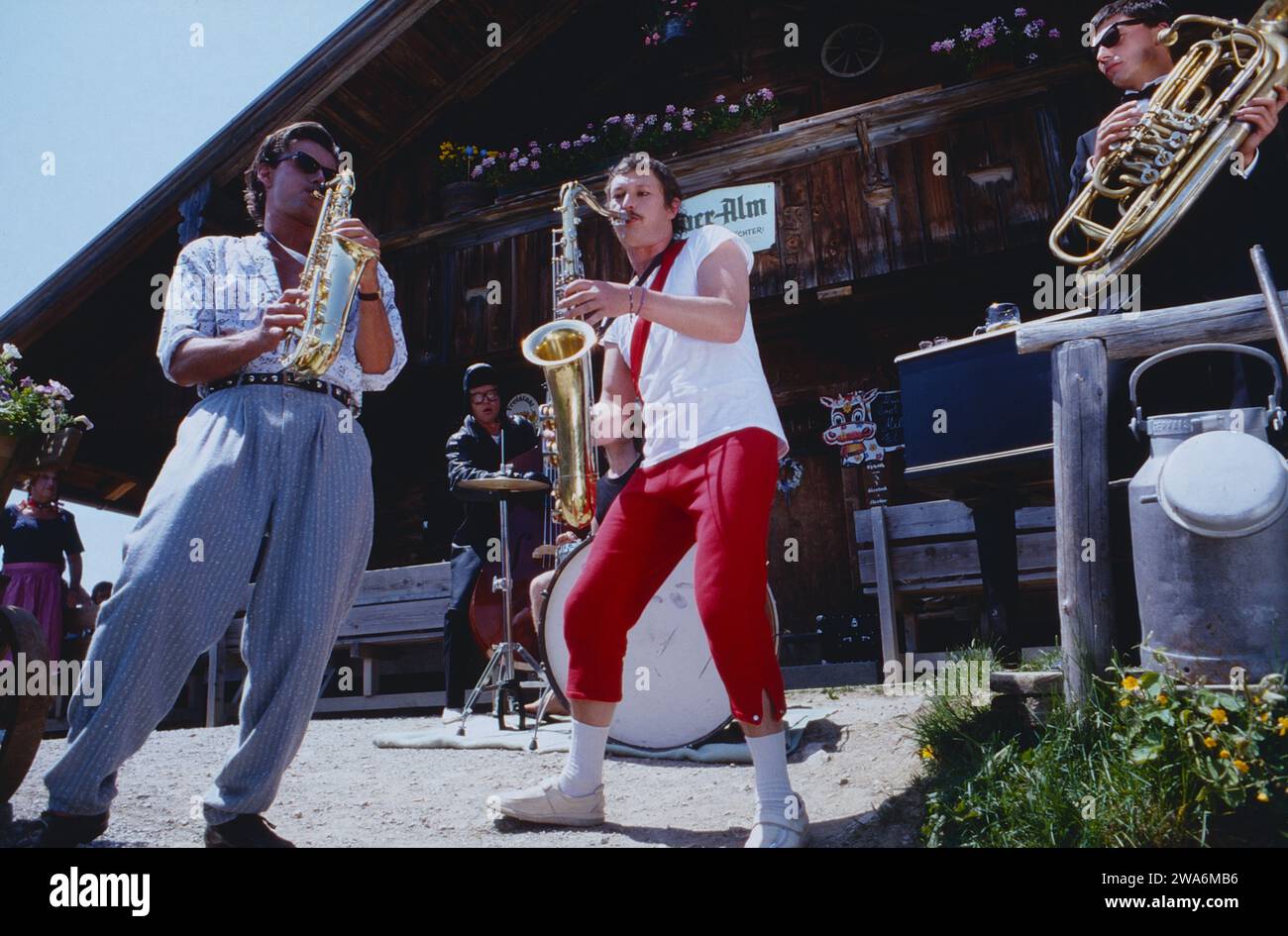 Bananas, ARD Musik und Comedy Show, 1984, mit der Haindling Band ...