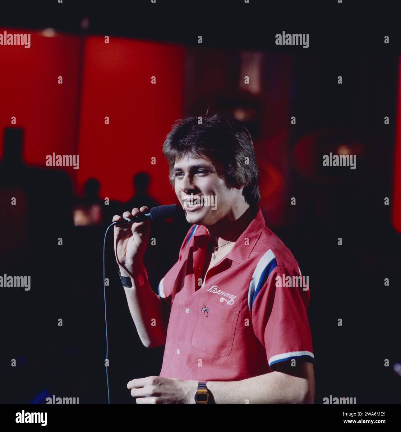 Disco, ZDF Musiksendung, 1977, Schlagersänger Benny, aka Benny Schnier ...