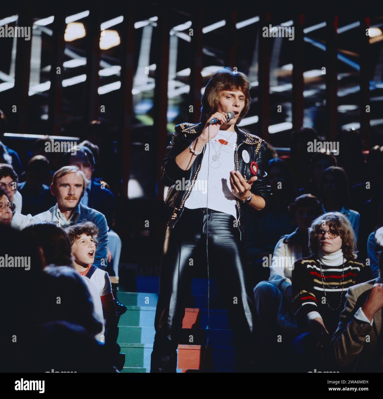 Hitparade, ZDF Musiksendung, 1980, Schlagersänger Benny, aka Benny ...