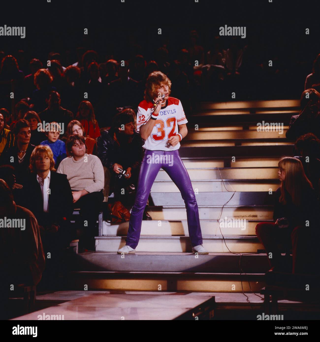 Hitparade, ZDF Musiksendung, 1980, Schlagersänger Benny, aka Benny ...