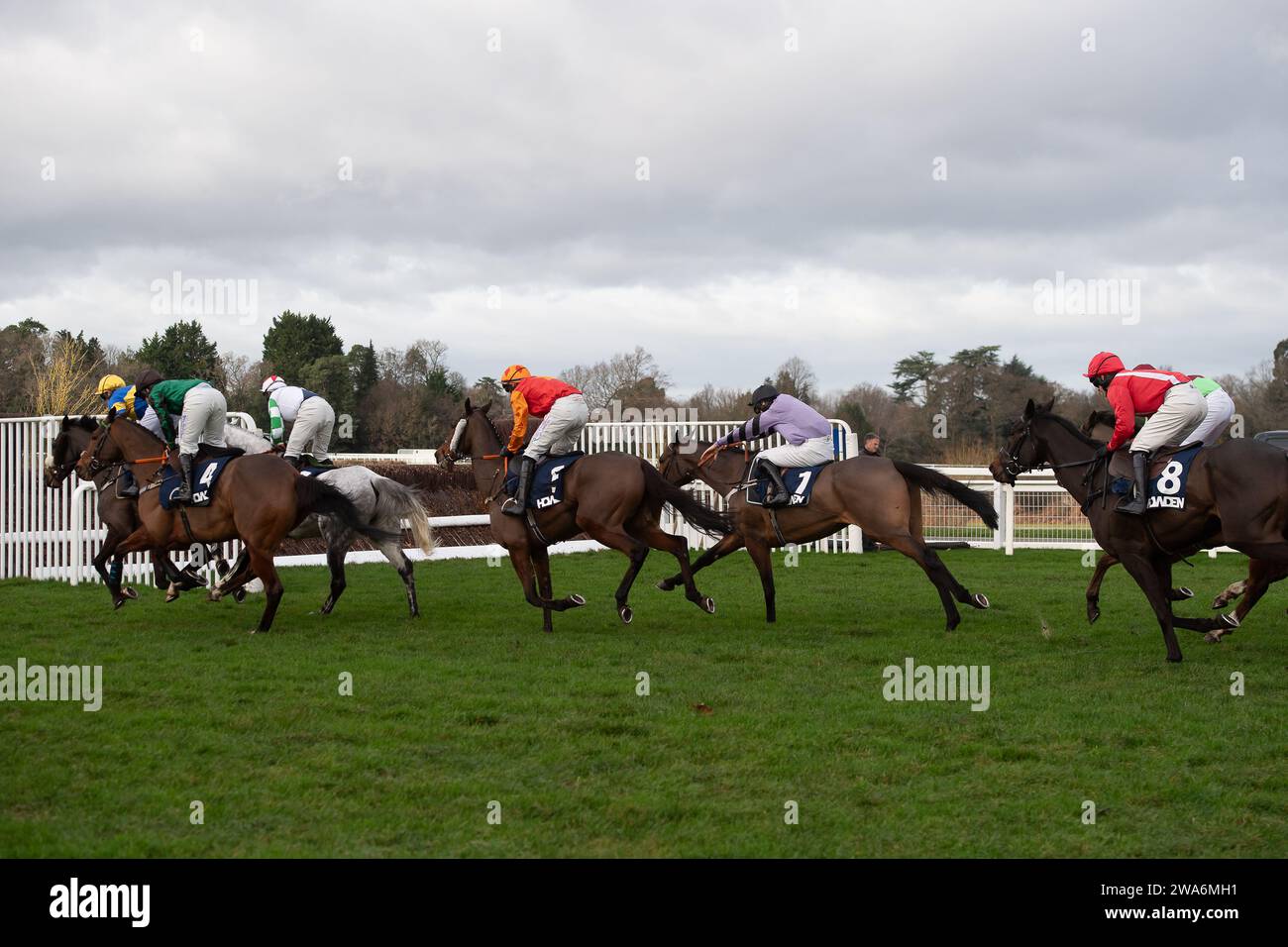 Ascot, Berkshire, UK. 22nd December, 2023. Riders in the Howden ...