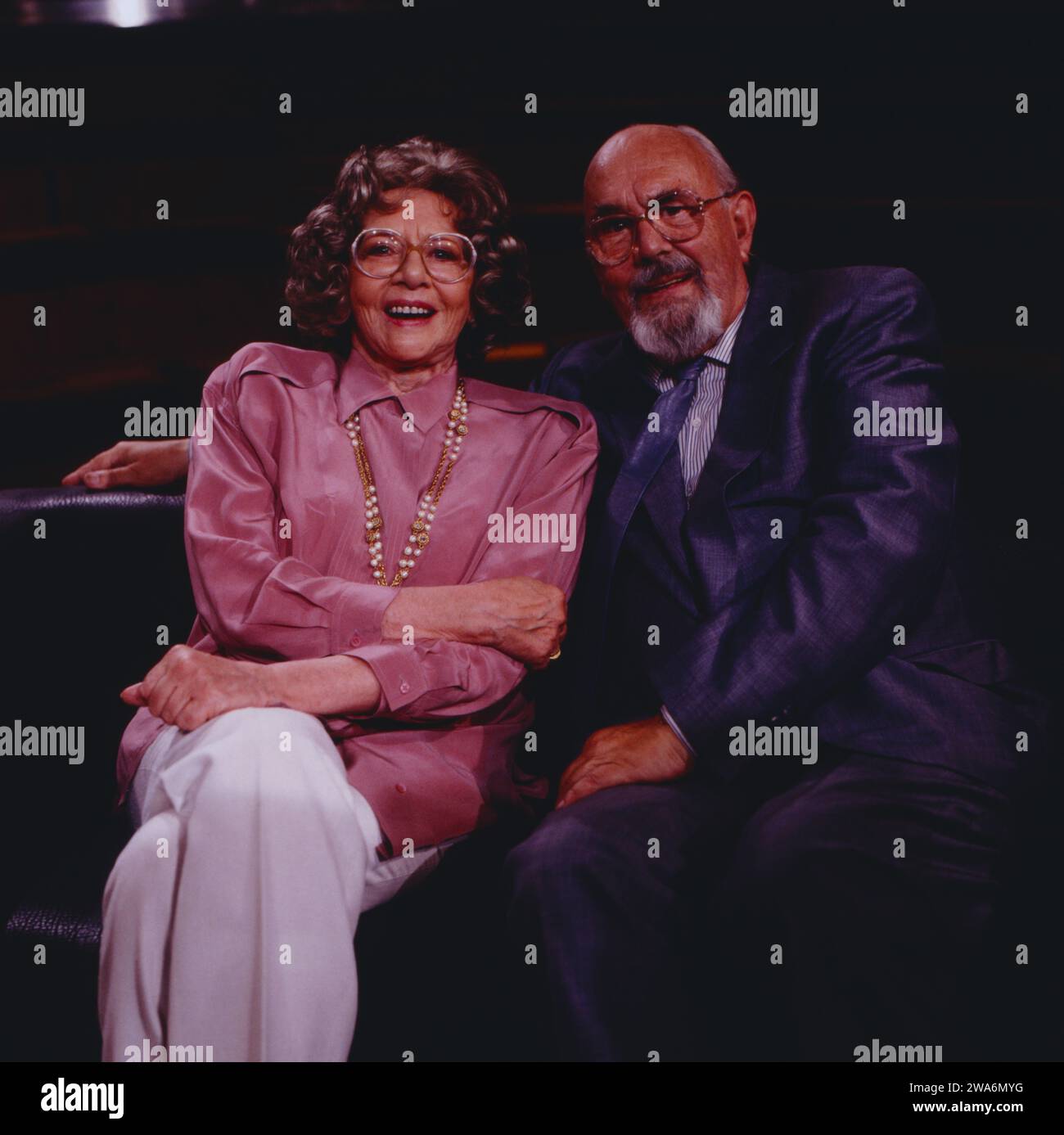 Showgeschichten, ARD Talkshow mit prominenten Gästen, Deutschland, 1990 ...
