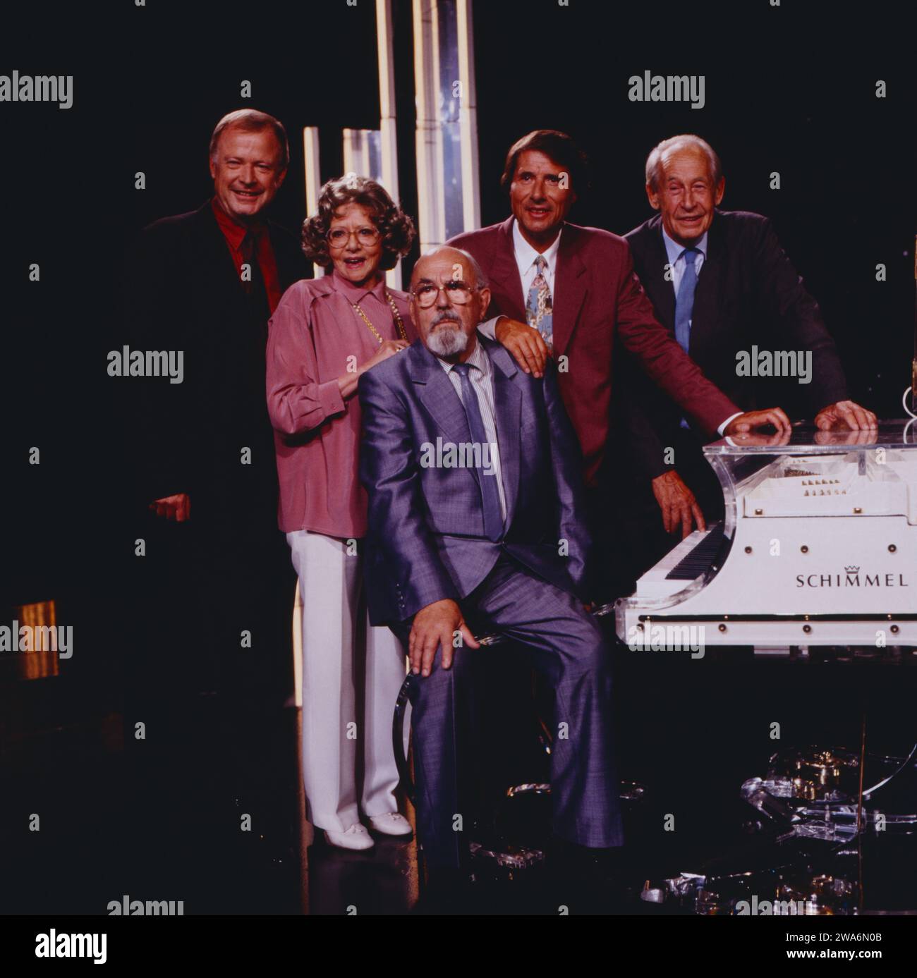 Showgeschichten, ARD Talkshow mit prominenten Gästen, Deutschland, 1990 ...