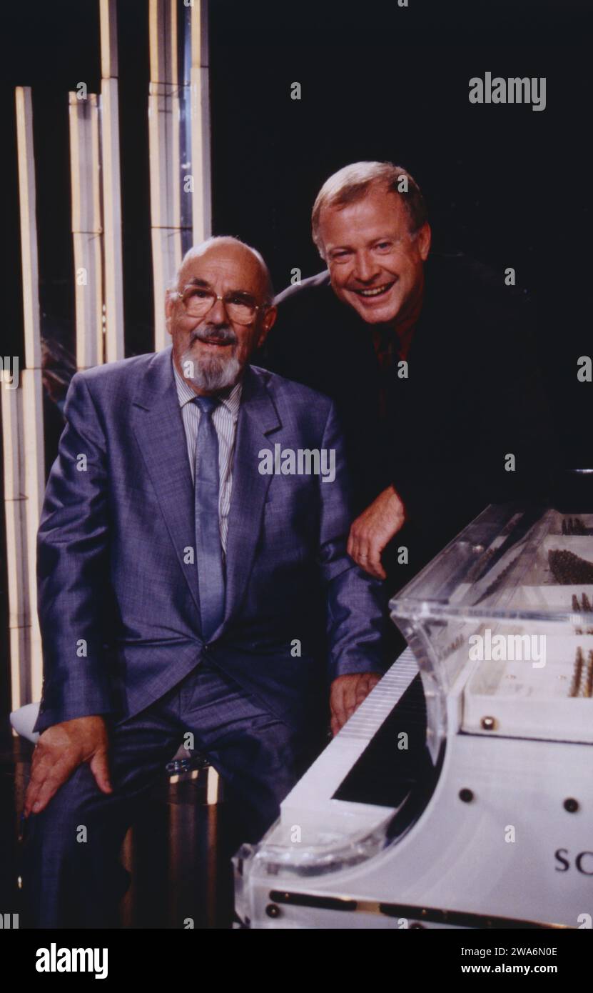 Showgeschichten, ARD Talkshow mit prominenten Gästen, Deutschland, 1990 ...