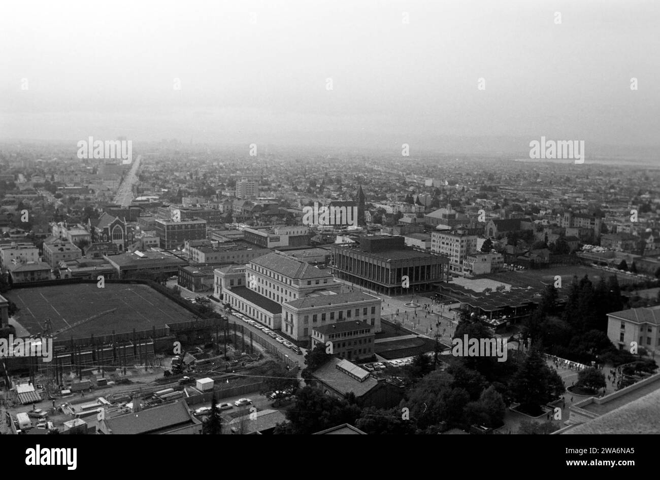 Sather tower view Black and White Stock Photos & Images - Alamy