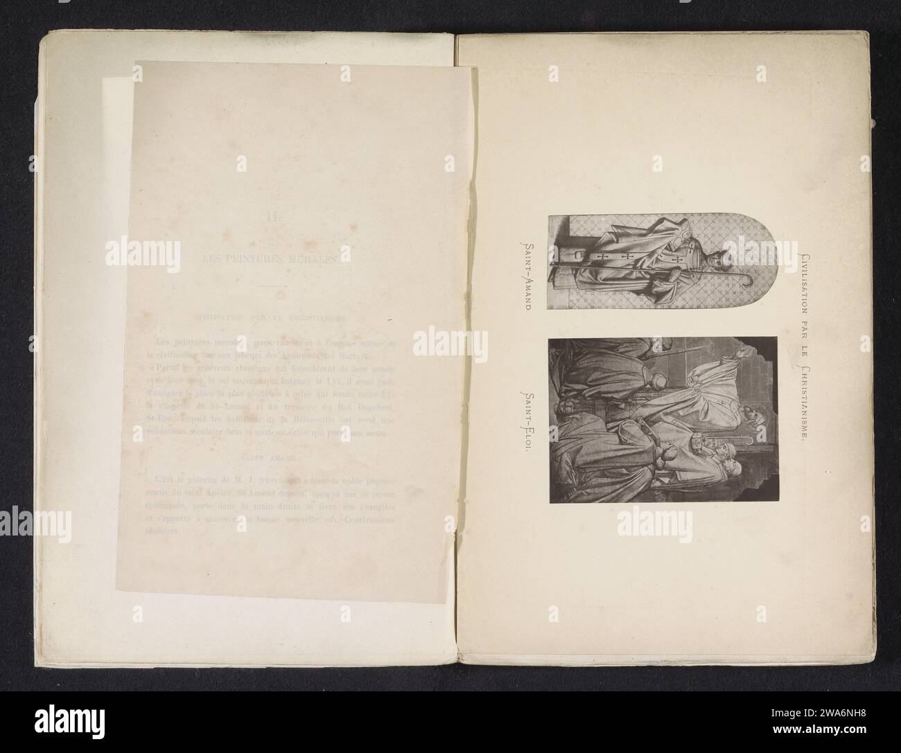 Photo productions from two drawings to murals in the Schepenzaal in the ...