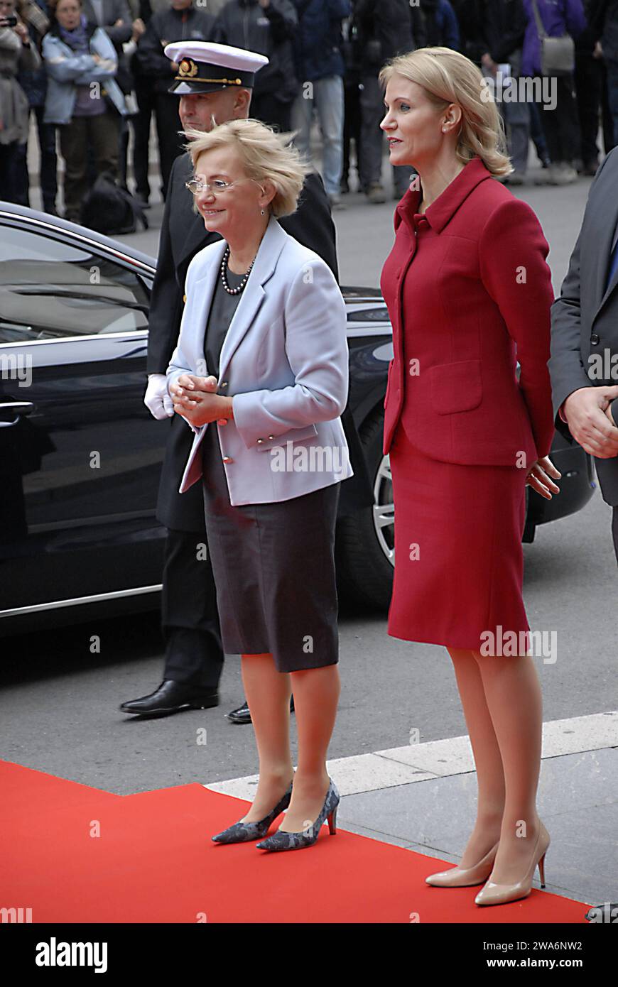 Princess mary red dress hi-res stock photography and images - Alamy