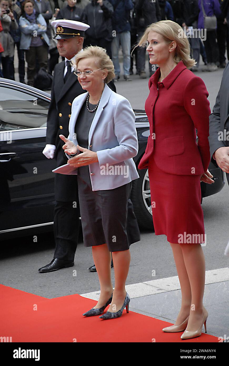 Princess mary red dress hi-res stock photography and images - Alamy