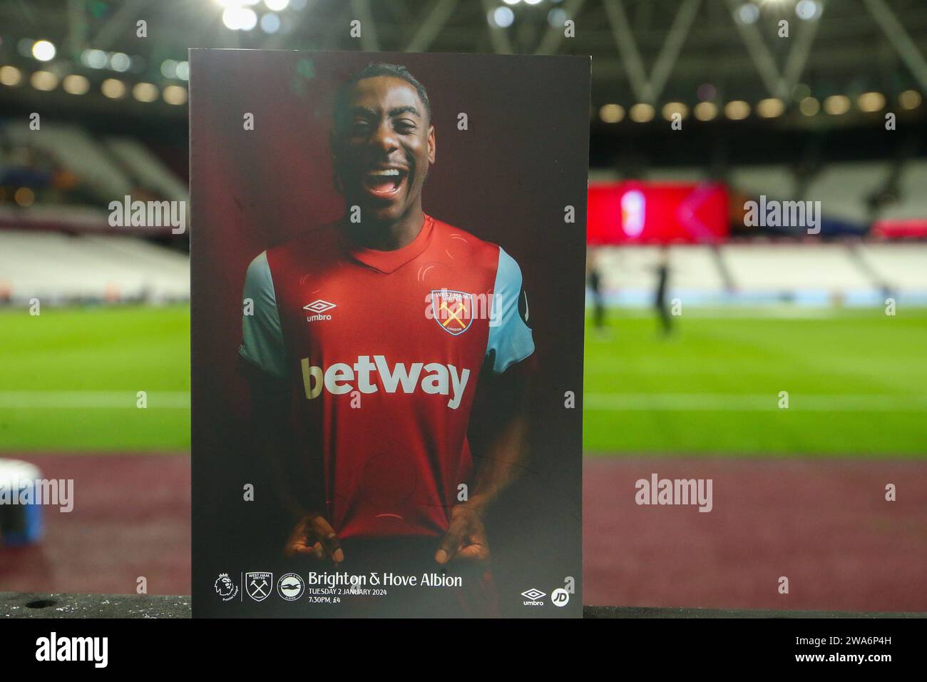 London Stadium, London, UK. 2nd Jan, 2024. Premier League Football ...