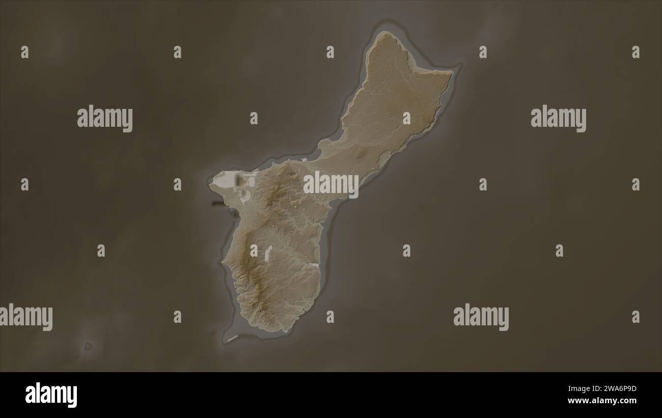 Guam on world map hi-res stock photography and images - Alamy