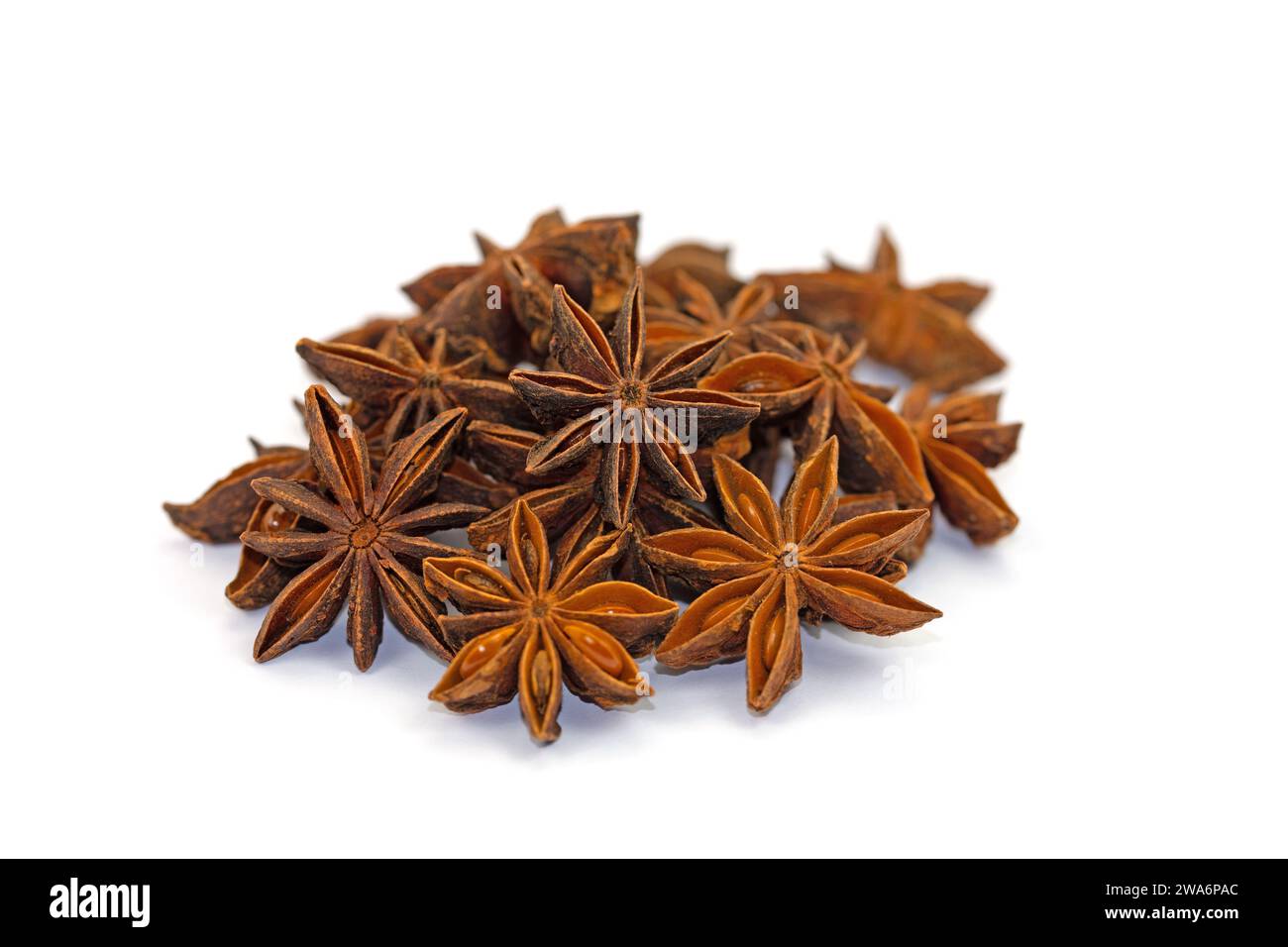 Star anise isolated against white background Stock Photo - Alamy