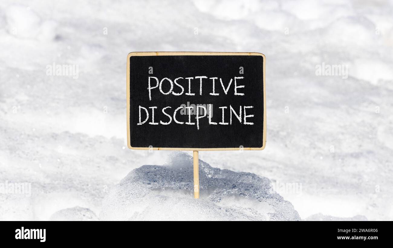 Positive discipline symbol. Concept words Positive discipline on ...