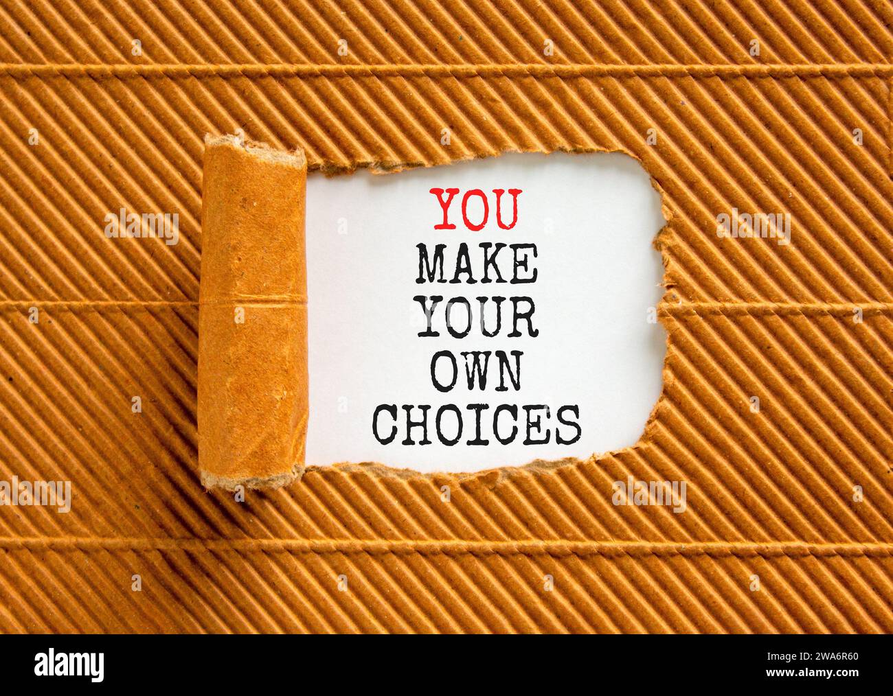 You make your own choice symbol. Concept words You make your own choice ...