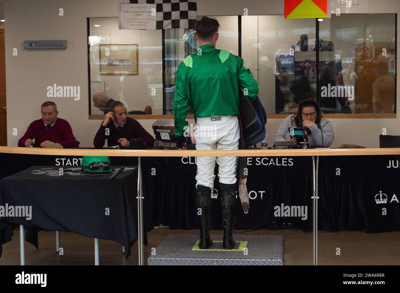 Weighing room horse racing 2023 hi-res stock photography and images - Alamy