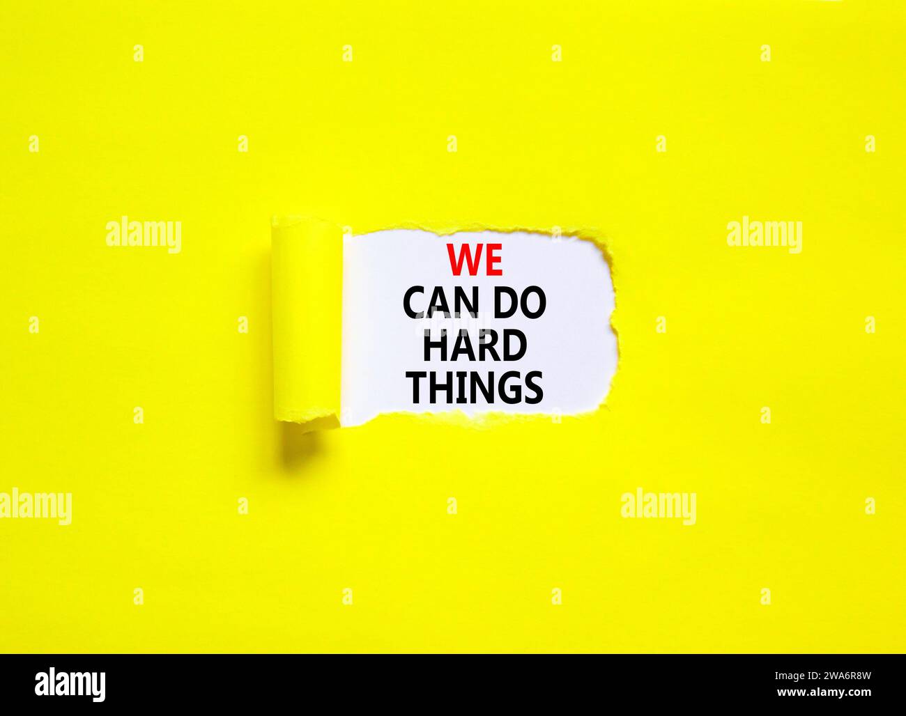 We can do hard things symbol. Concept words We can do hard things on ...