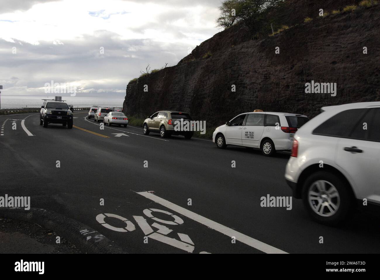 Maui .Hawaii islands ,USA Traffic congestion on staurdayafternoon 24 ...
