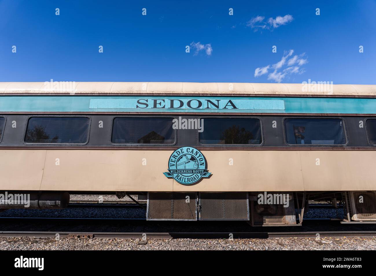Clarkdale, AZ - Nov. 17, 2023: The Sedona car on the Verde Canyon ...