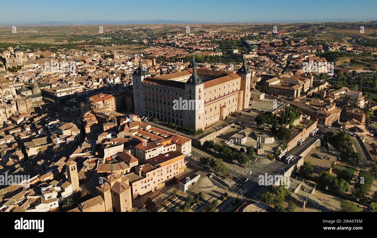Aerial footage spanish castle alcazar hi-res stock photography and ...