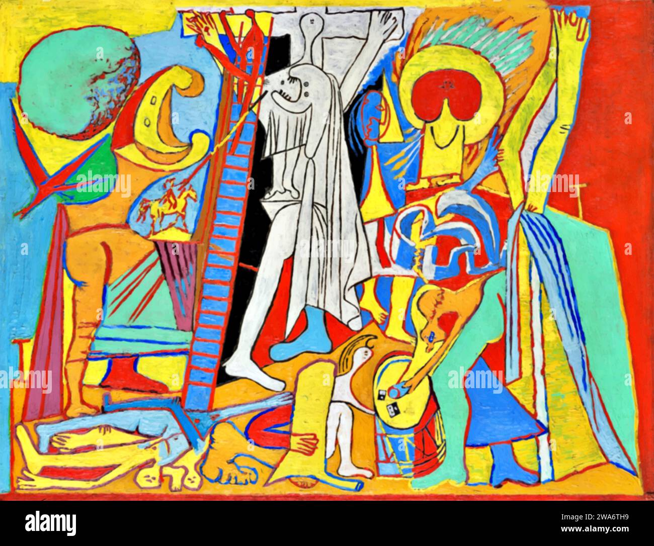 The Crucifixion, 1930 (Painting) by Artist Picasso, Pablo (1881-1973 ...