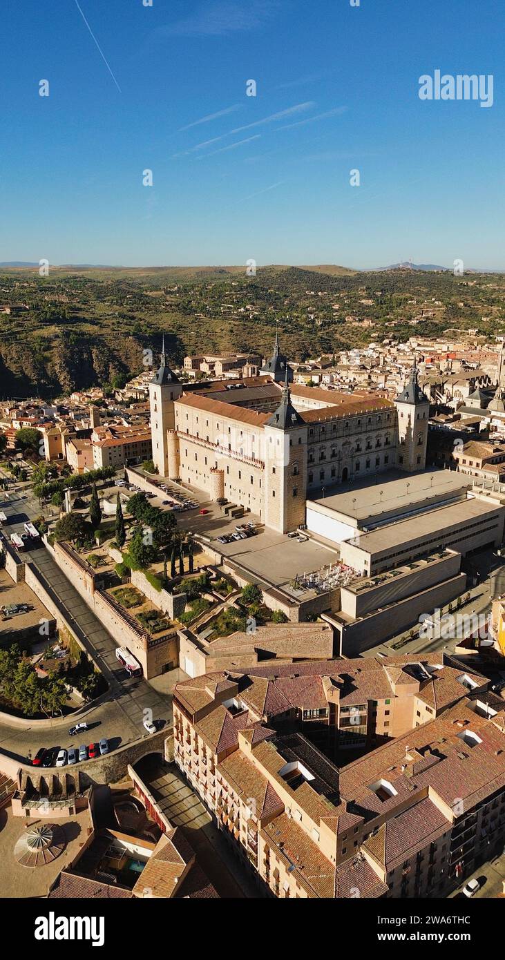Aerial footage spanish castle alcazar hi-res stock photography and ...