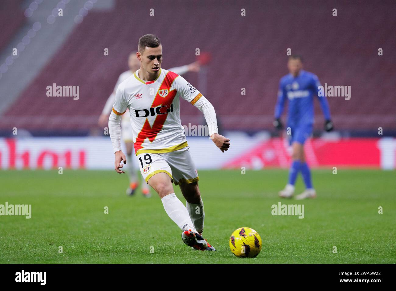 MADRID, SPAIN - JANUARY 2:Jorge de Frutos of Rayo Vallecano during the ...