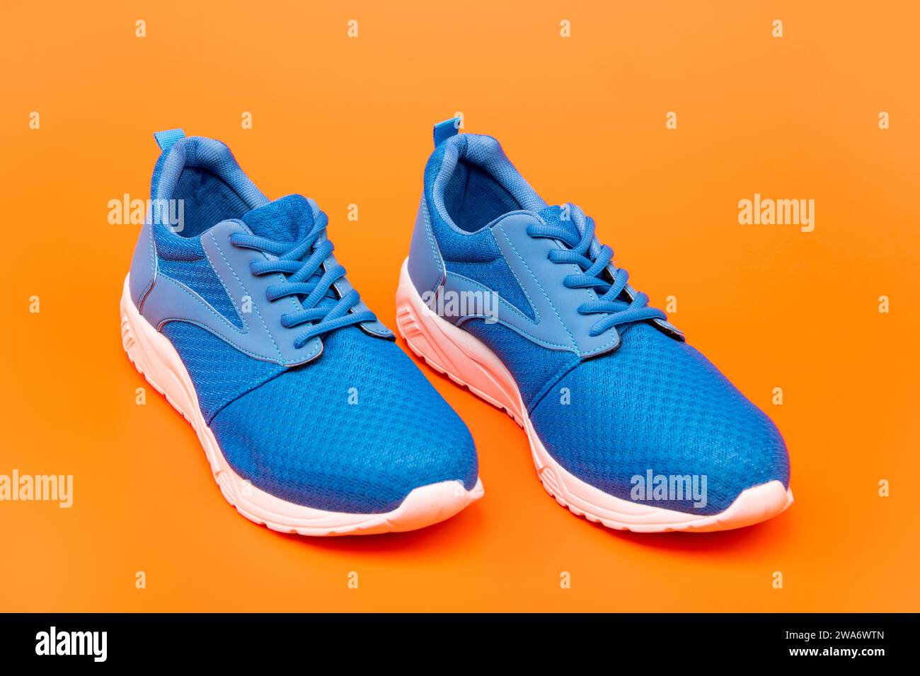 shoes on orange background. shoe store. shopping concept. footwear for ...