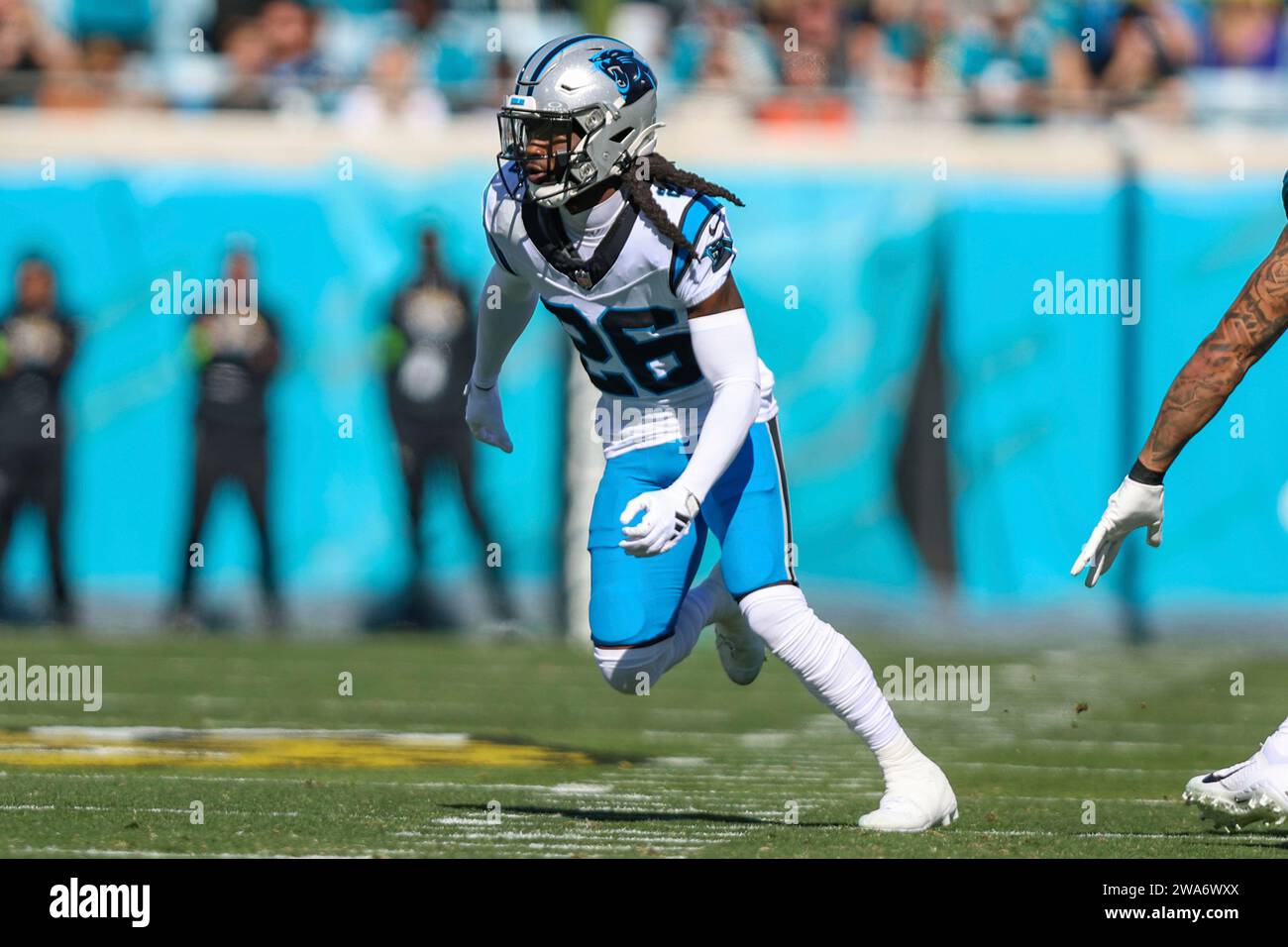 Carolina Panthers cornerback Donte Jackson (26) in action during an NFL ...