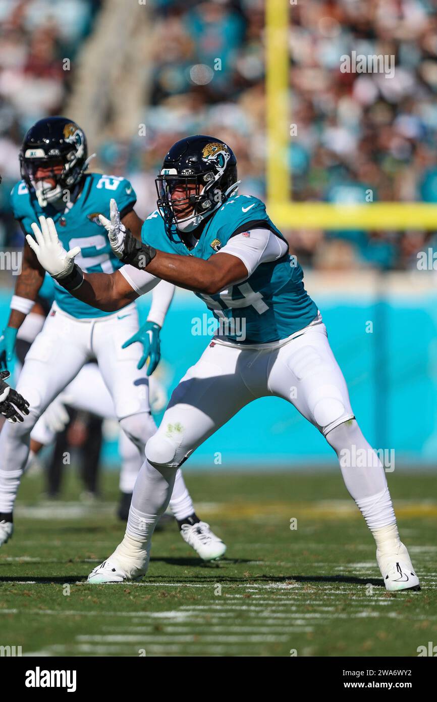 Jacksonville Jaguars linebacker Travon Walker (44) in action during an ...