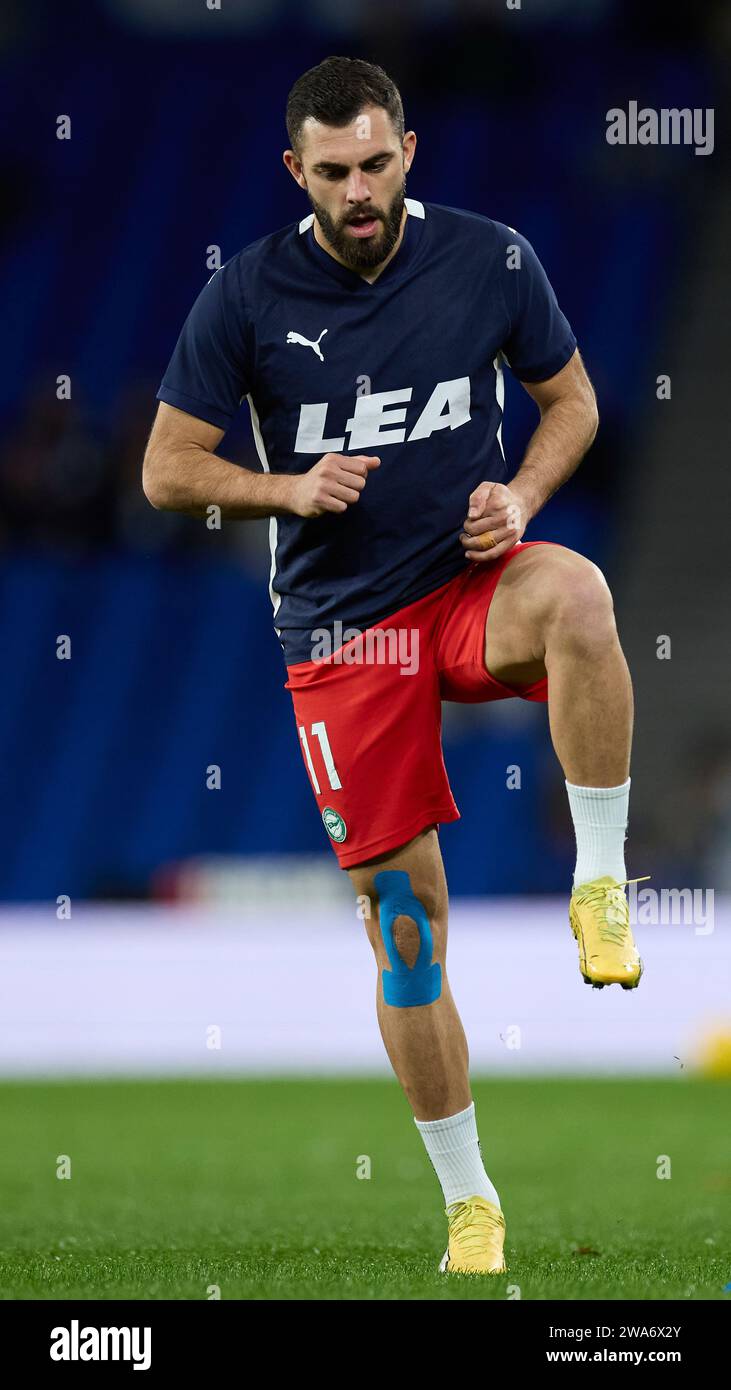 Luis Rioja of Deportivo Alaves warms up prior the LaLiga EA Sports ...