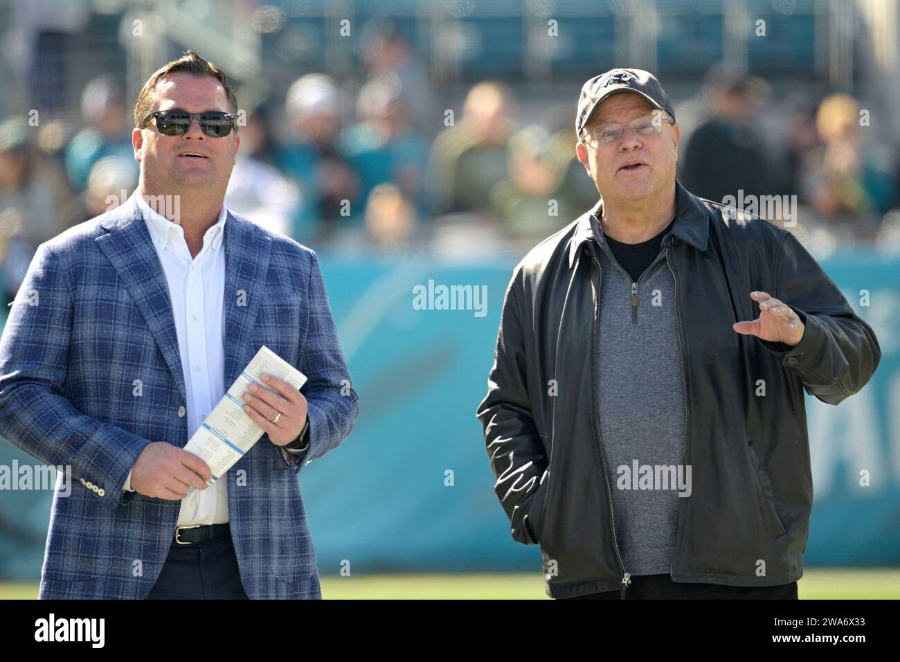 Carolina Panthers owner David Tepper, right, and general manager Scott ...