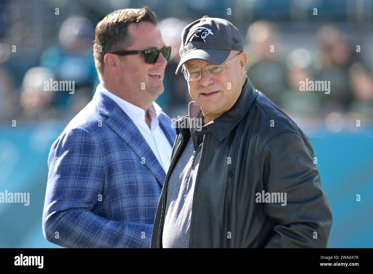 Carolina Panthers owner David Tepper, right, and general manager Scott ...