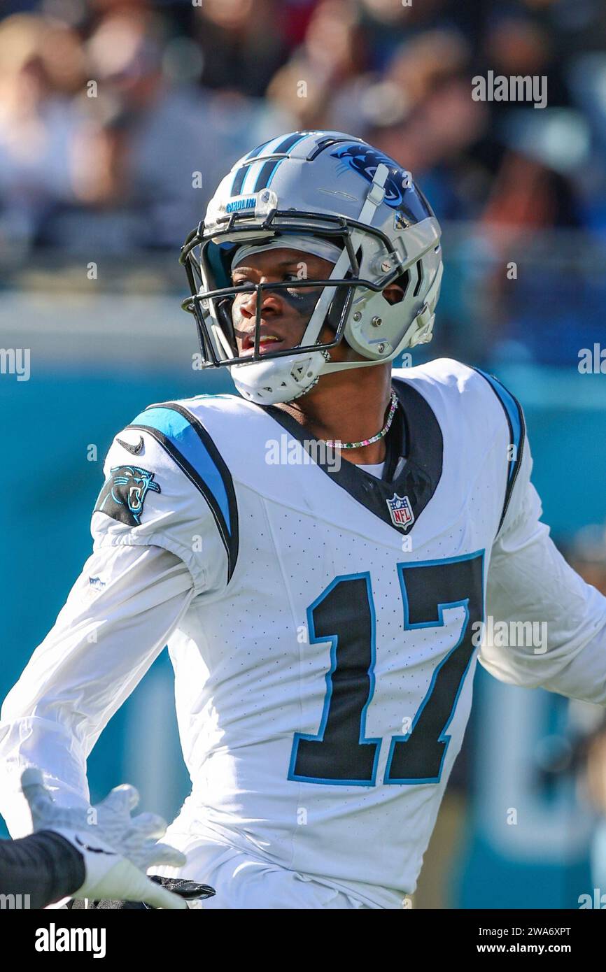 Carolina Panthers wide receiver DJ Chark Jr. (17) in action during an ...