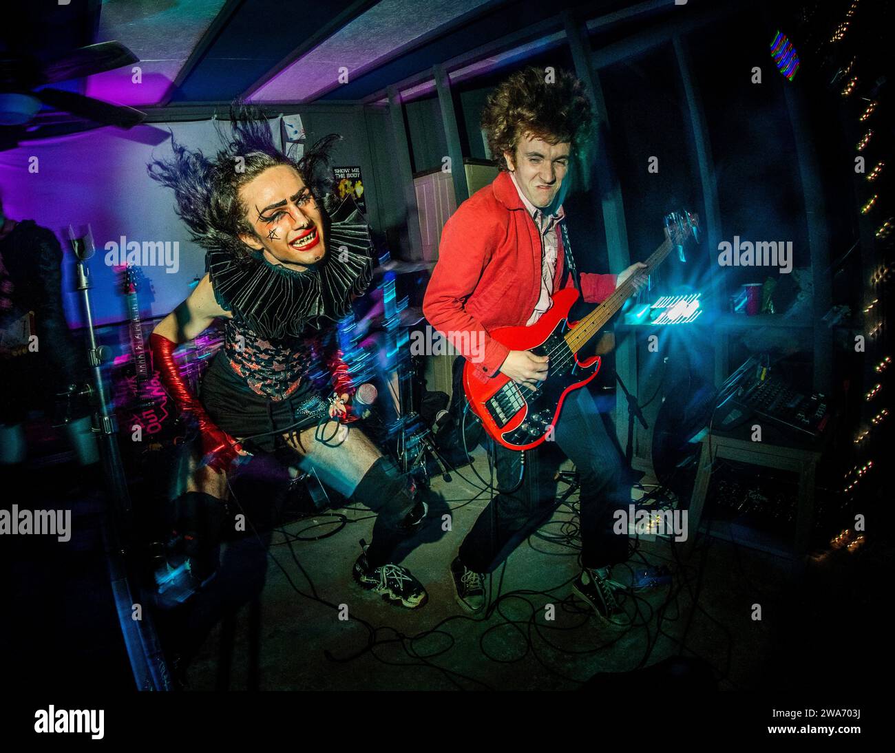 The band DIE SPITZ performs at the FarOut Lounge, Austin, Texas Stock ...