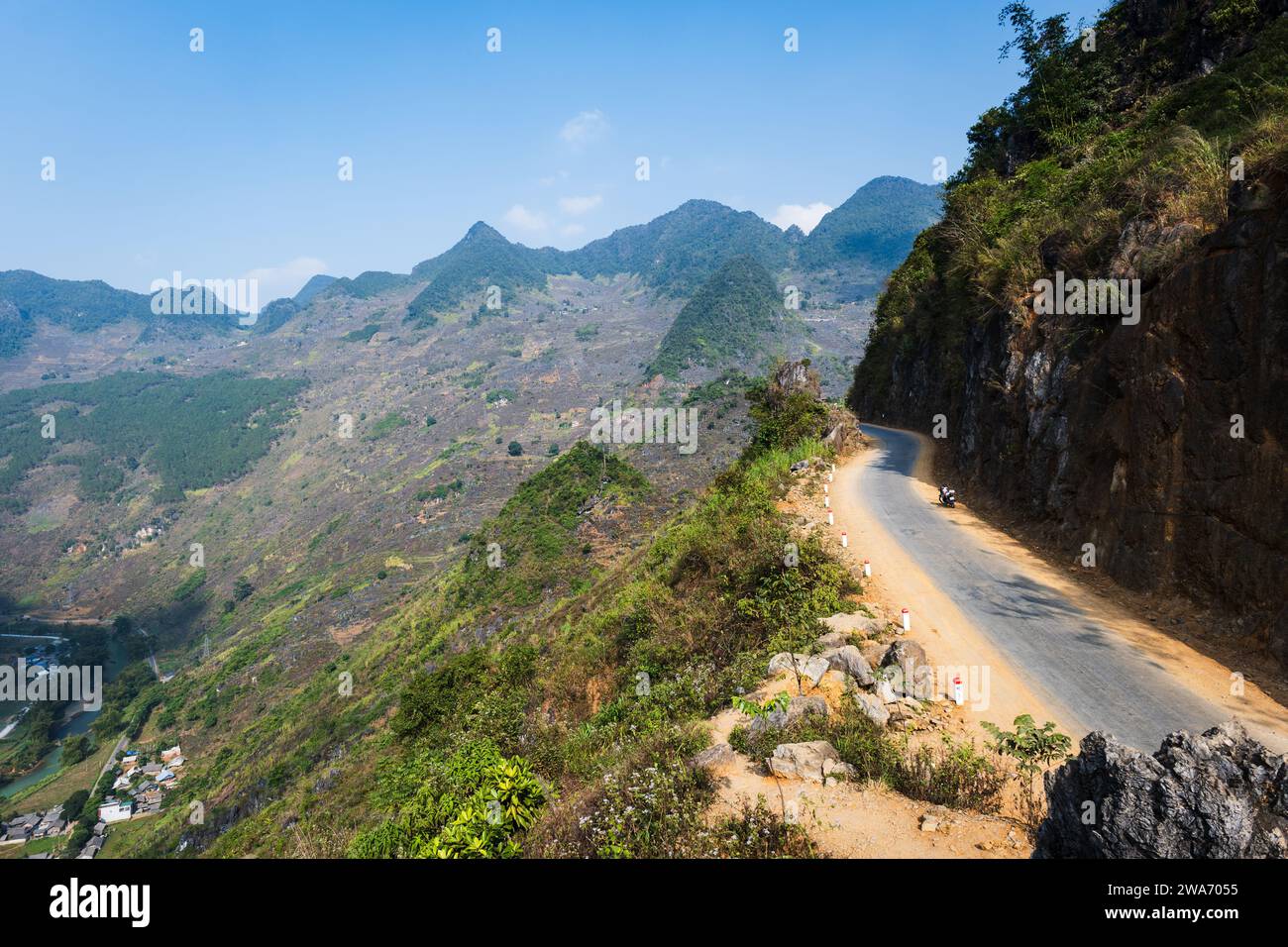 Ha Giang landscape in Northern Vietnam. Popular Ha Giang Loop tour ...