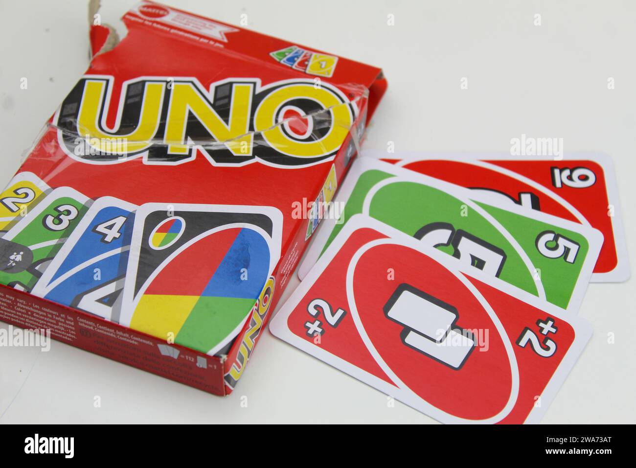 Dublin, Ireland - January 3rd 2024: A photo of a pack of UNO playing ...