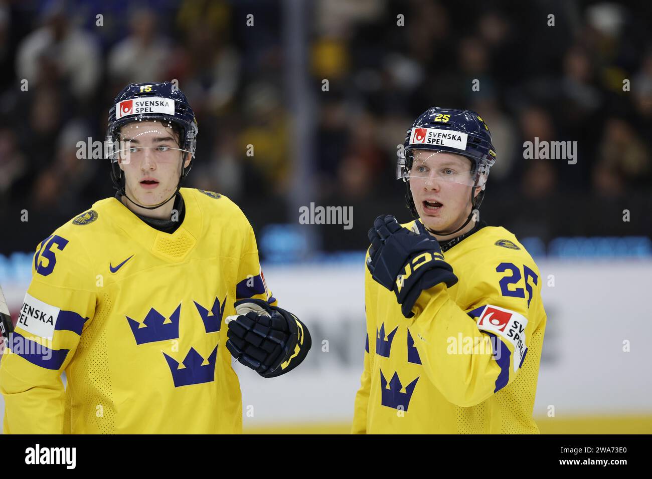 GOTHENBURG, SWEDEN 20240102Sweden's David Edström (L) and Otto Stenberg ...