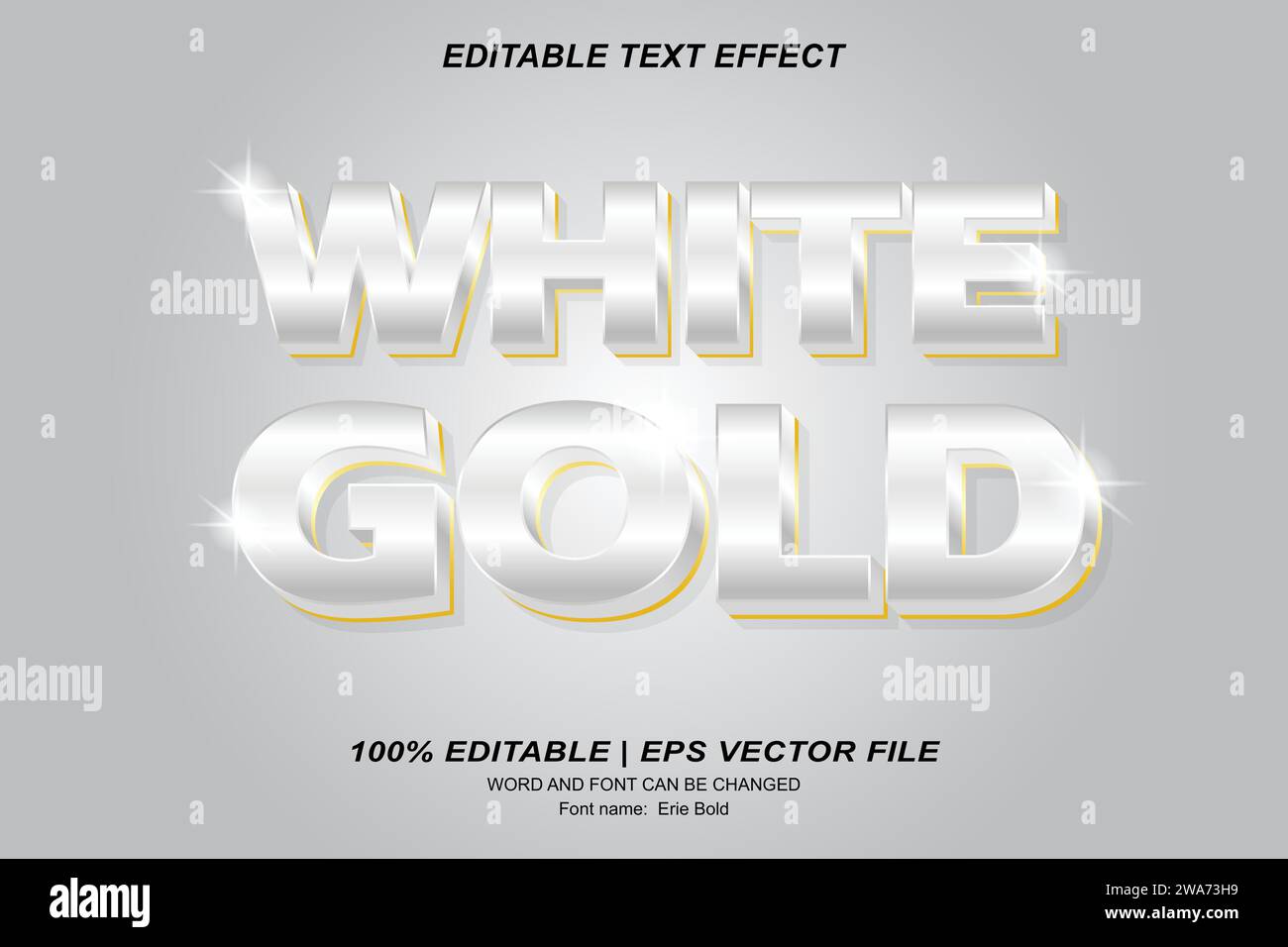 Gold text effect hi-res stock photography and images - Alamy