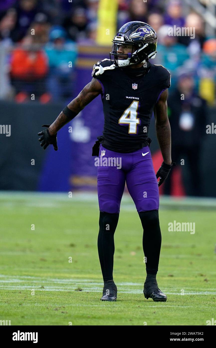 Baltimore Ravens wide receiver Zay Flowers (4) during an NFL football ...